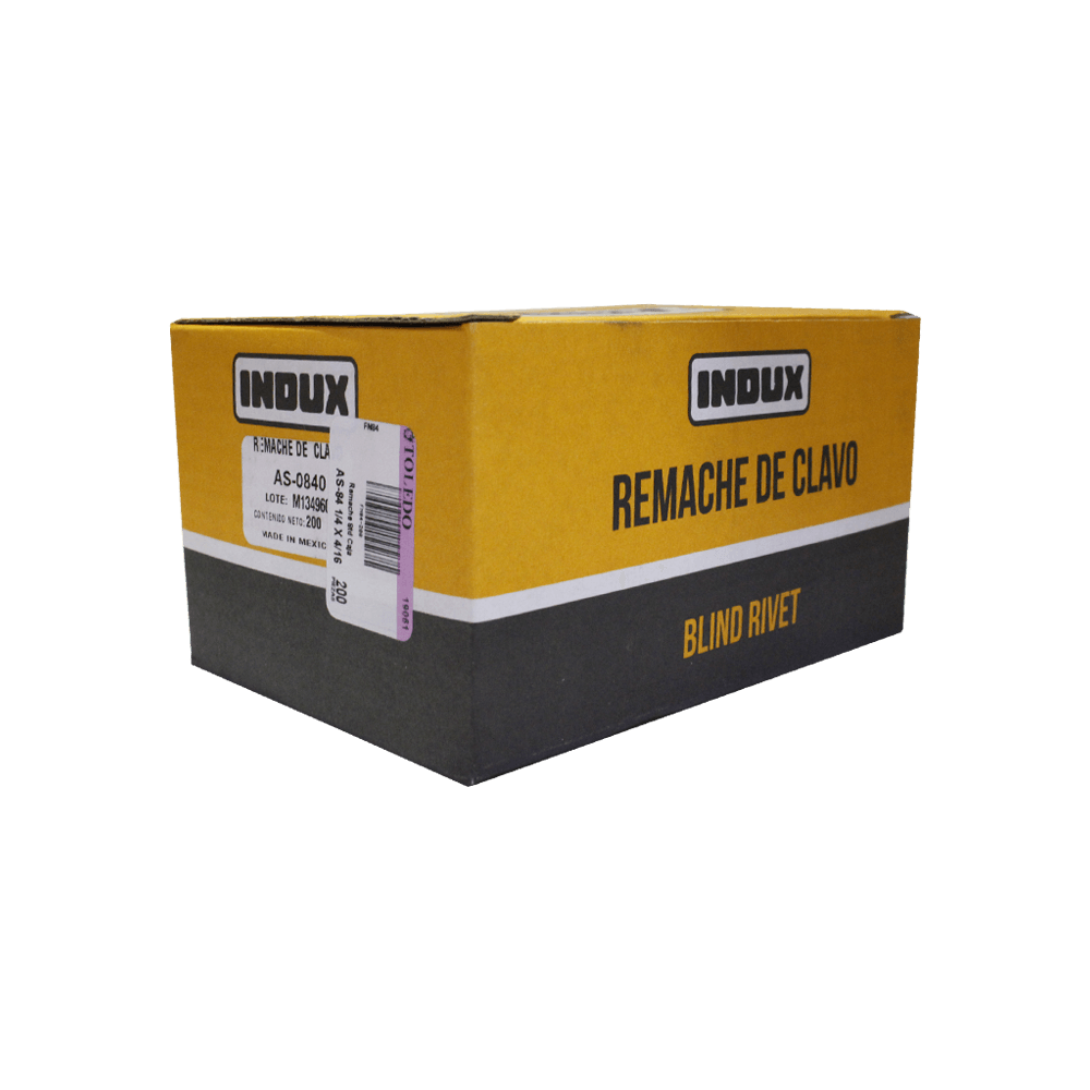 Indux - 200 Remaches AS-84 de 1/4 x 4/16 - FN84 - etoledo