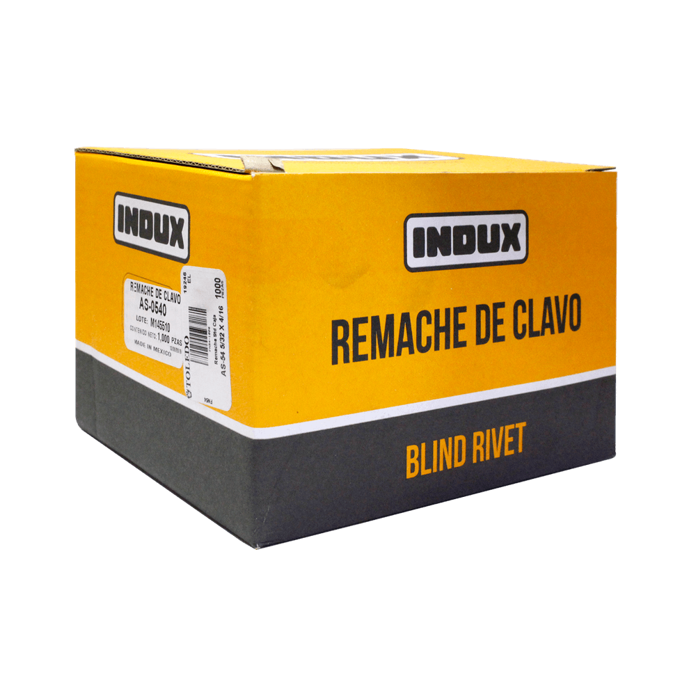 Indux - 1000 Remaches AS-54 de 5/32 x 4/16 - FN54 - etoledo