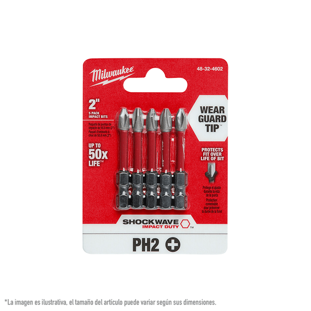 Milwaukee - Punta Ph2 48-32-4602 2 Plg - QMW24602 - etoledo