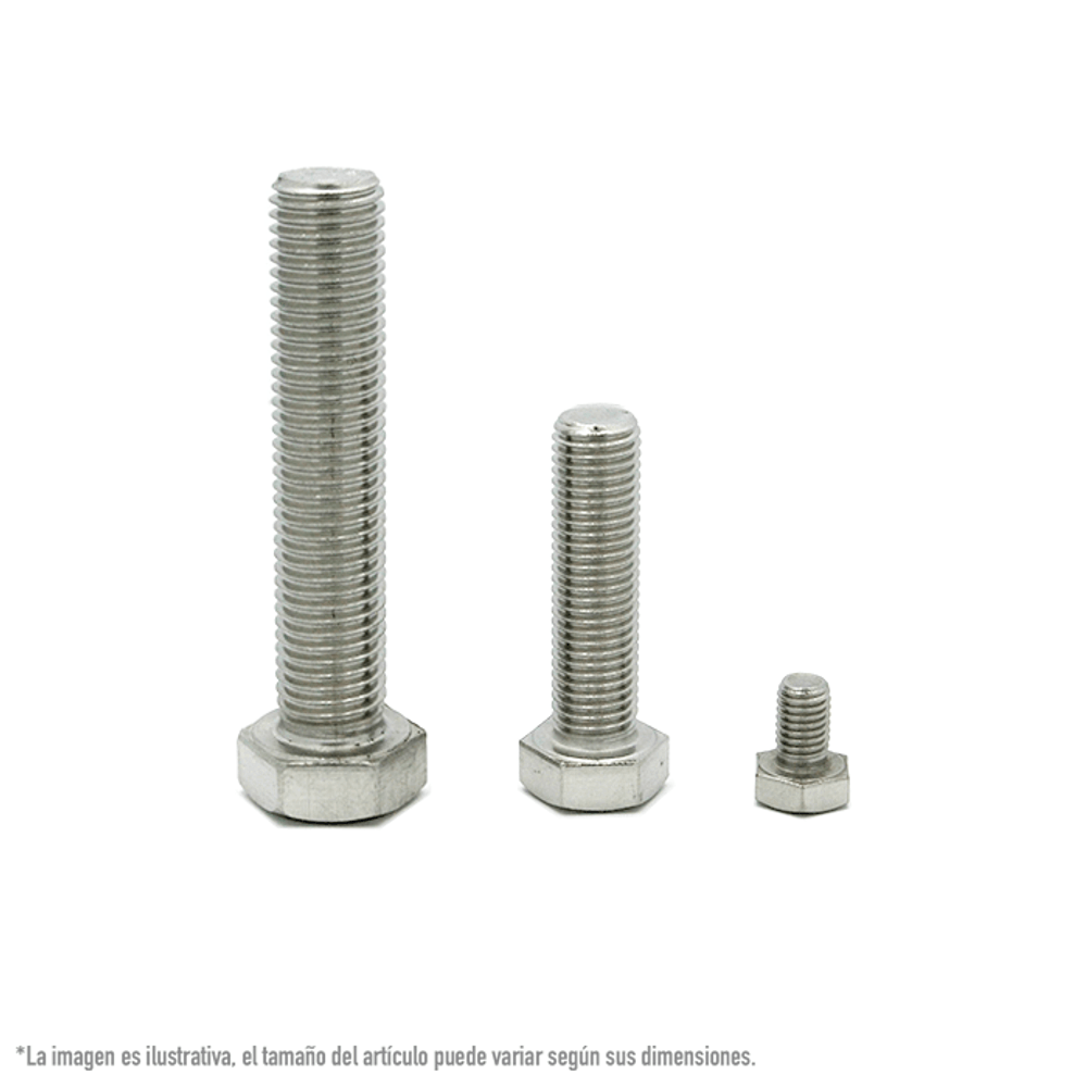 Toledo - 50 Tornillos Hexagonales INOX de M12 x 60 mm - XEM12060 - etoledo