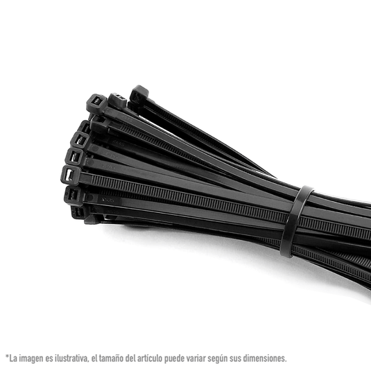 Anker - 100 Cinchos Negros de 2. 5 x 200 mm - FDN3200 - etoledo