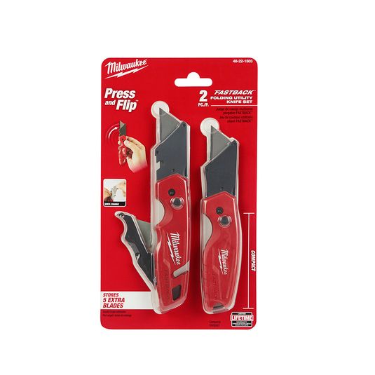Milwaukee - Navajas Multiusos Plegables Fastback 48221503 2 Pz ...