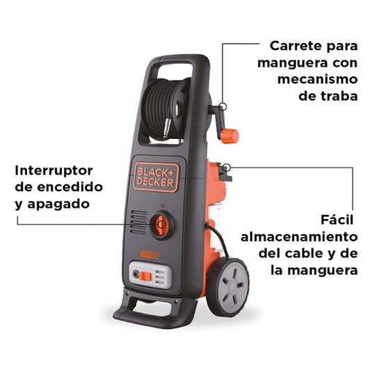 Black+Decker - Hidrolavadora A Presión BW17-B3 1600W - HBD17B - etoledo