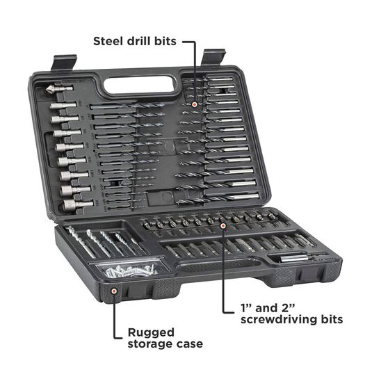 Black+Decker - Kit De Brocas Y Puntas Bda91109 109 Pz - HBDA91109 - etoledo