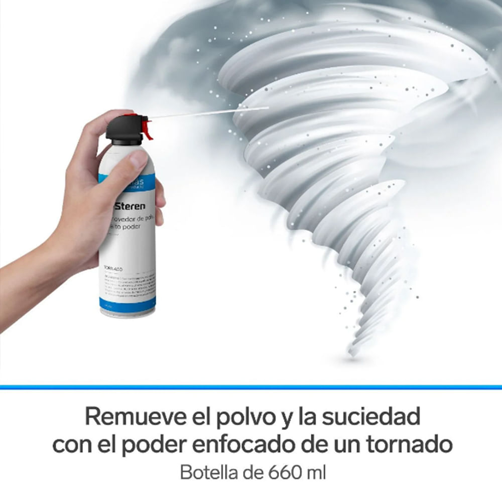 Steren - Aire Comprimido Removedor De Polvo Tornado 660Ml - HSNTRN ...