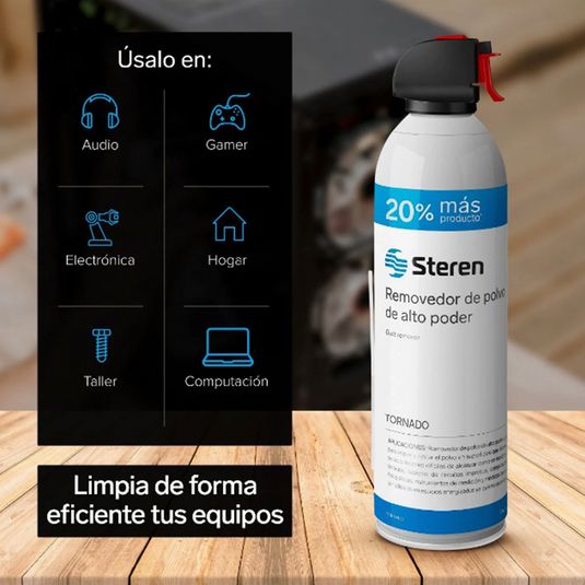 Steren - Aire Comprimido Removedor De Polvo Tornado 660Ml - HSNTRN ...